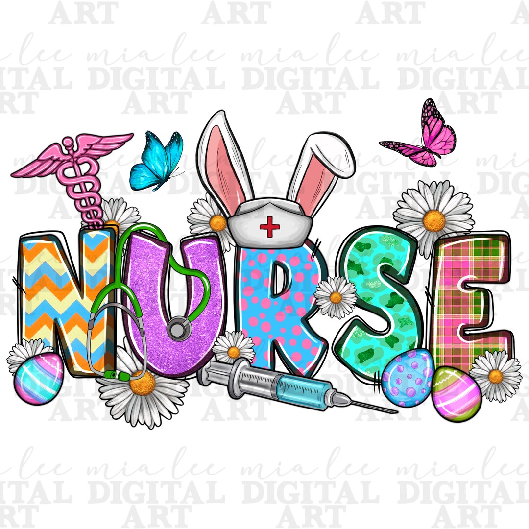 Easter Nurse Png Sublimation Design Download, Easter Day Png, Easter ...