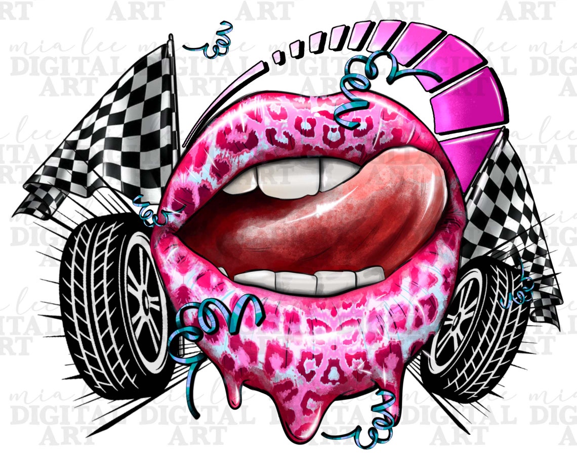 Race Lips Png Sublimation Design Download Race Life Png - Etsy