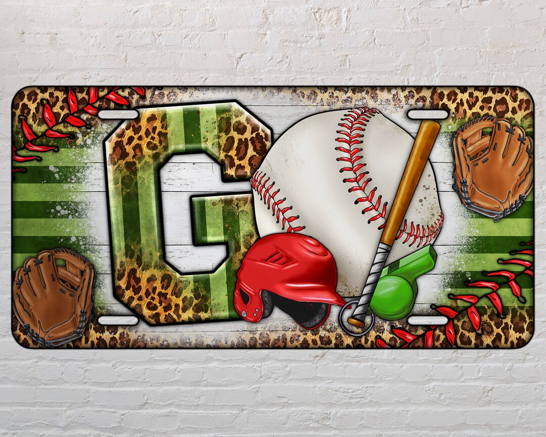 Go Baseball License Plate Png Sublimation Design Download, Sport ...