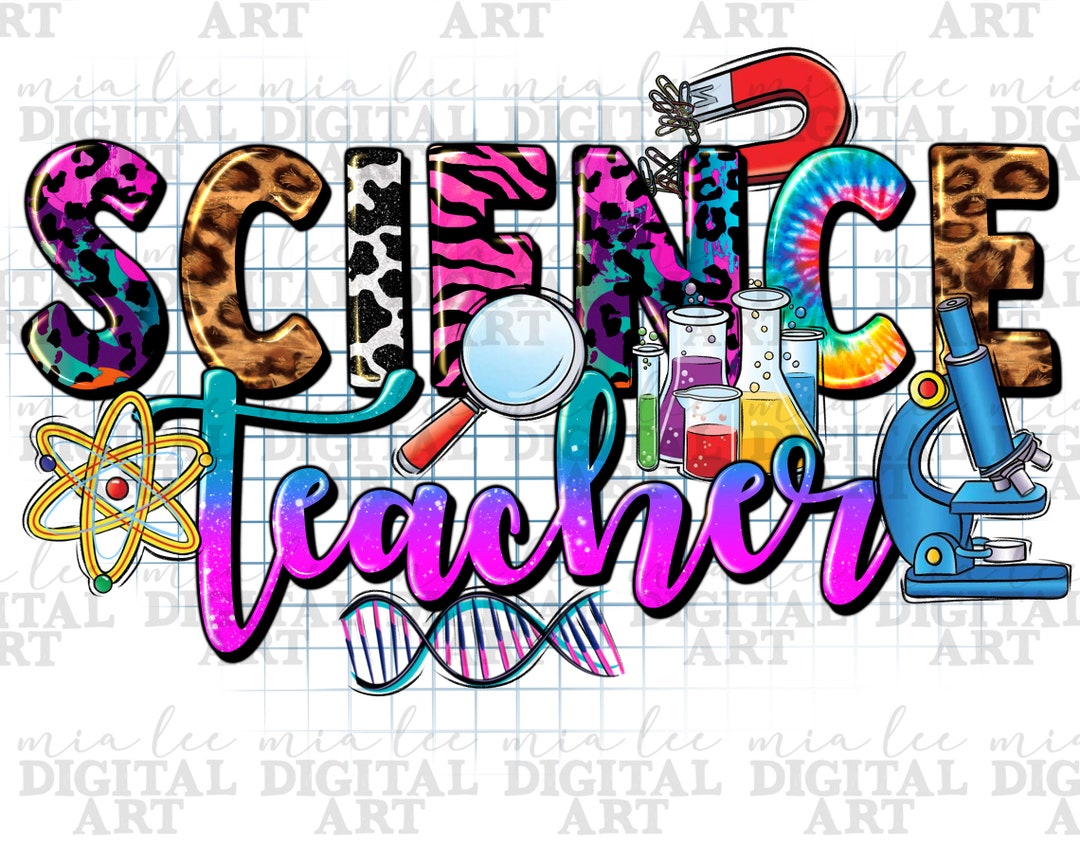 Science Teacher Png Sublimation Design Download, Teacher's Day Png ...