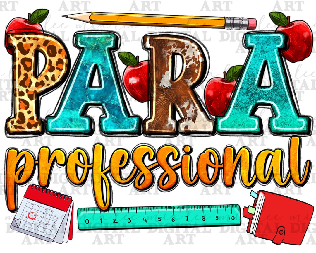 Paraprofessional Png Sublimate Designs Download, Back to School Png ...
