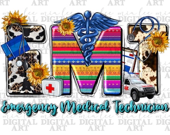 EMT Emergency Medical Technician Png Paramedic Ambulance - Etsy