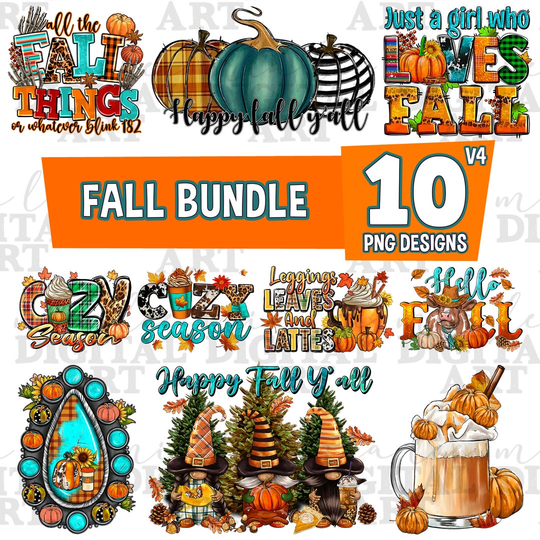 Fall Bundle V4 Png Sublimation Design Download, Hello Fall Png, Fall ...