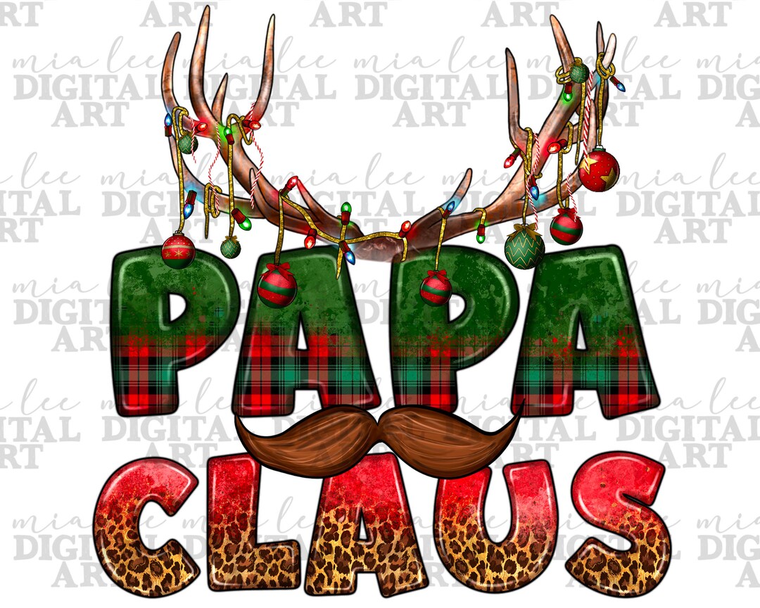 Papa Claus Christmas Png Sublimation Design Download, Merry Christmas ...