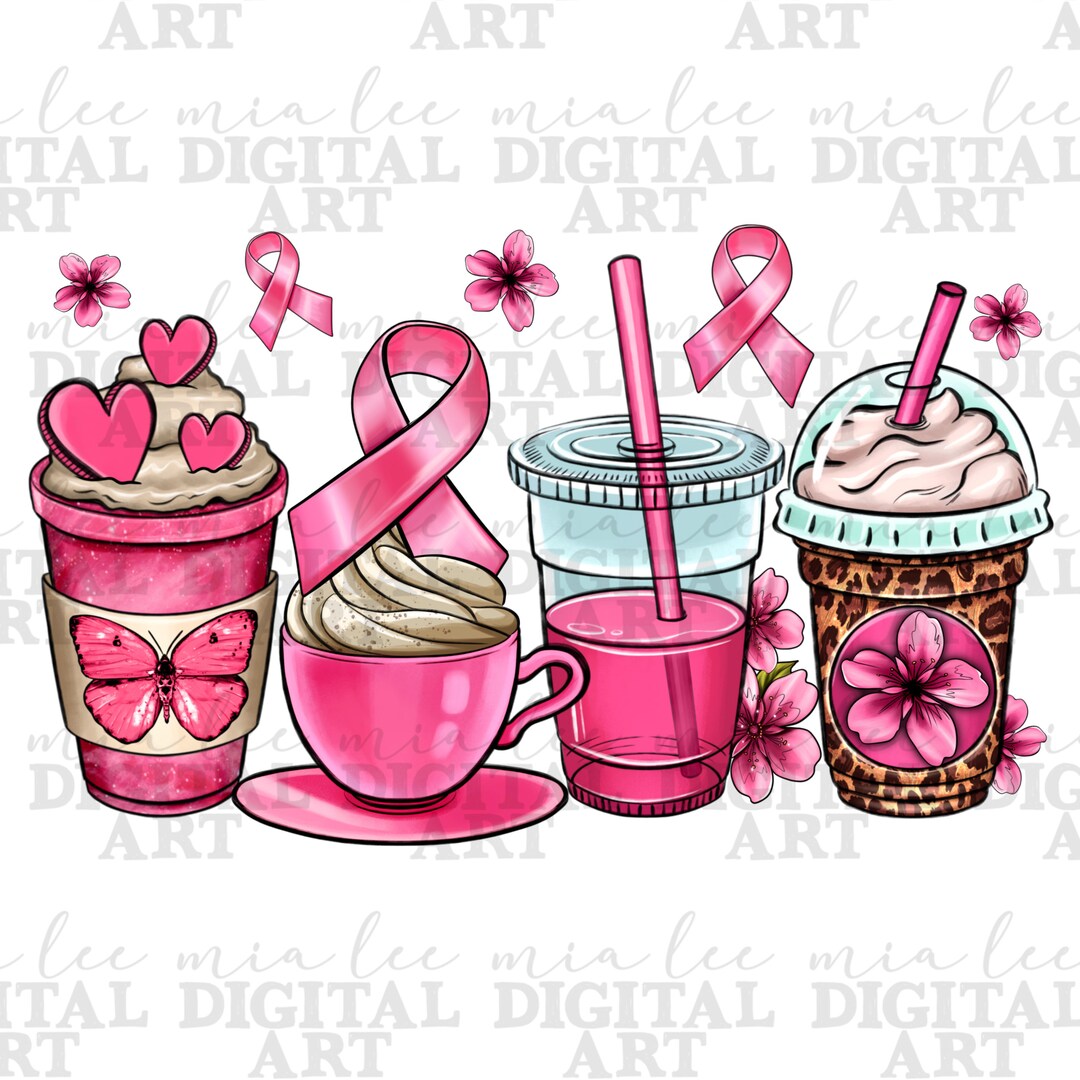 Cancer Coffee Cups Png Sublimation Design Download, Breast Cancer Png ...