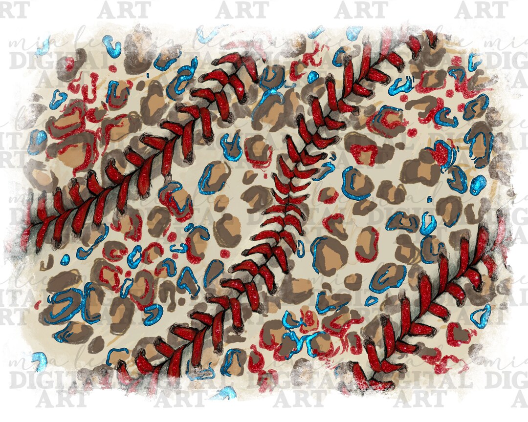 Baseball Leopard Glitter Png Sublimation Design Download, Sport Png ...