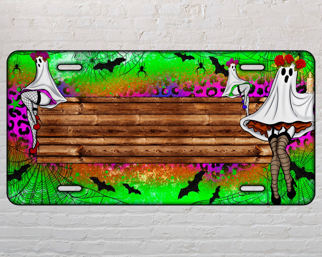 Personalized Freak Ghosts License Plate Png Sublimation Design - Etsy