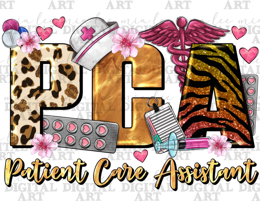 PCA Patient Care Assistant Png Sublimation Design Download, Western PCA ...