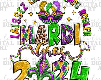 Happy Mardi Gras Y'all Png Sublimation Design Download, Happy Mardi ...