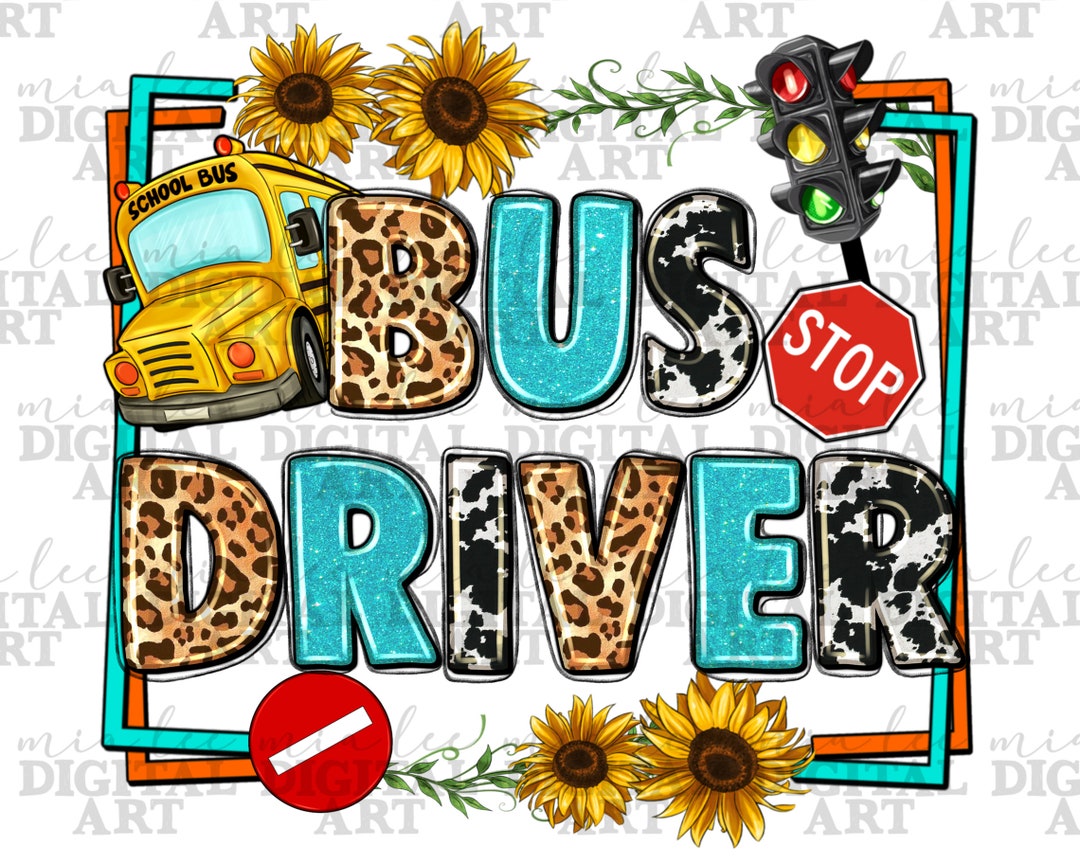 Bus Driver Png Sublimation Design Download, School Bus Driver Png,back ...