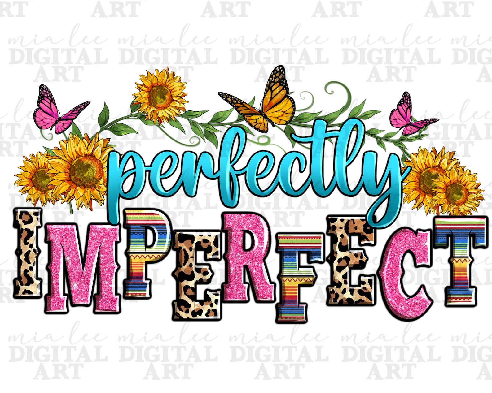 Perfectly Imperfect Png Sublimation Design Download, Western Png ...