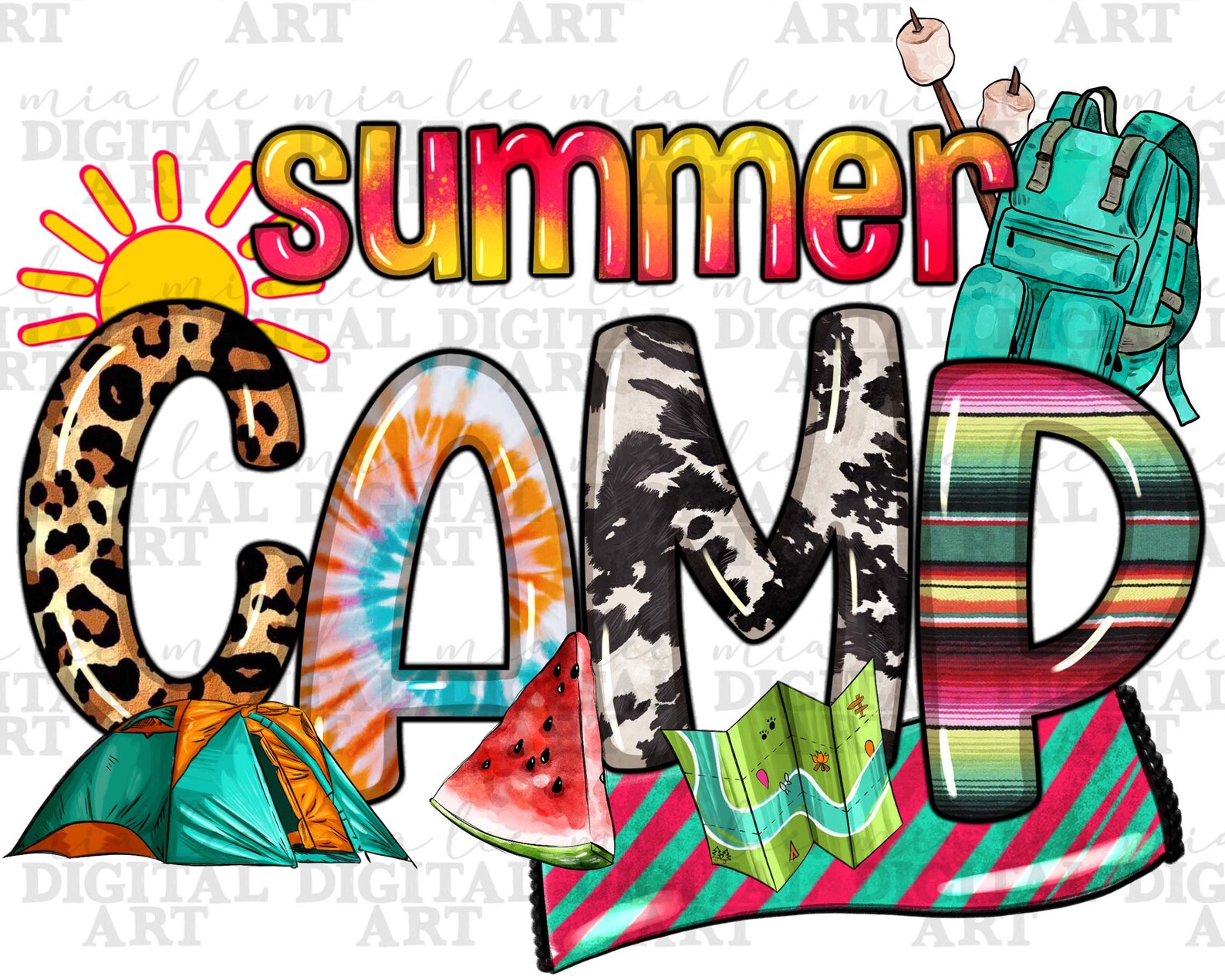 Summer Camp Png Sublimation Design Download, Camp Png, Happy Camper Png ...