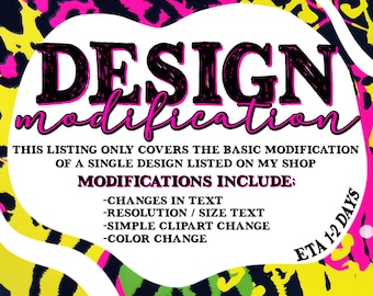 Design Modification Listing Modified Design Png Special - Etsy
