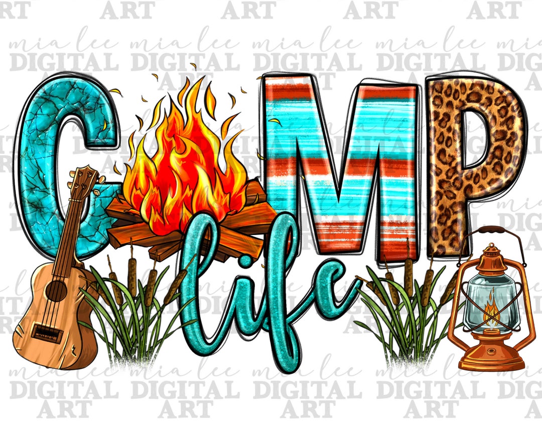 Camp Life Png Sublimation Design Download, Camping Png, Camp Love Png ...