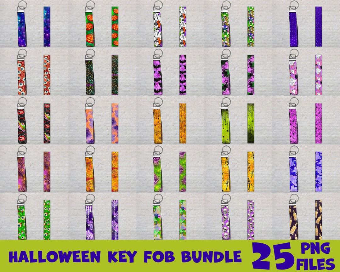 Halloween Key Fob Bundle Png Sublimation Design Download,happy ...