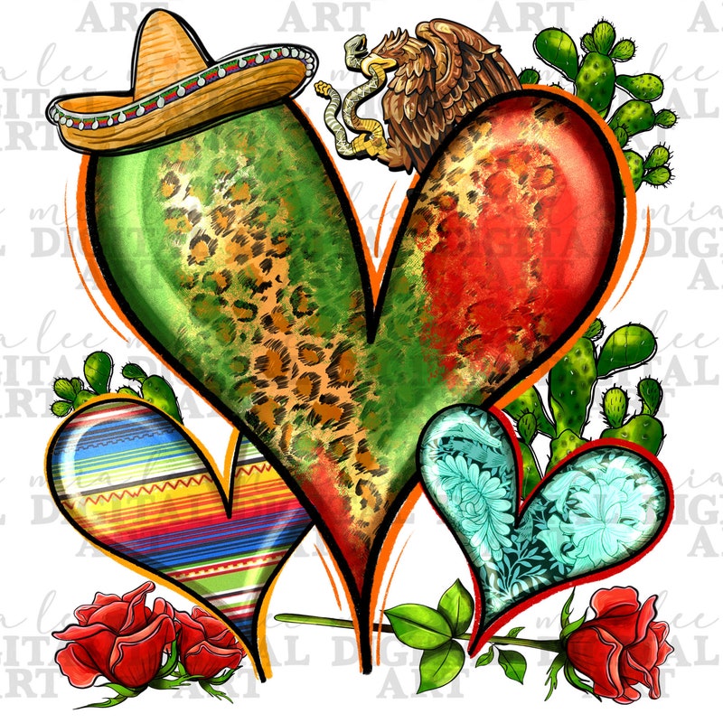 Mexican Heart - Etsy