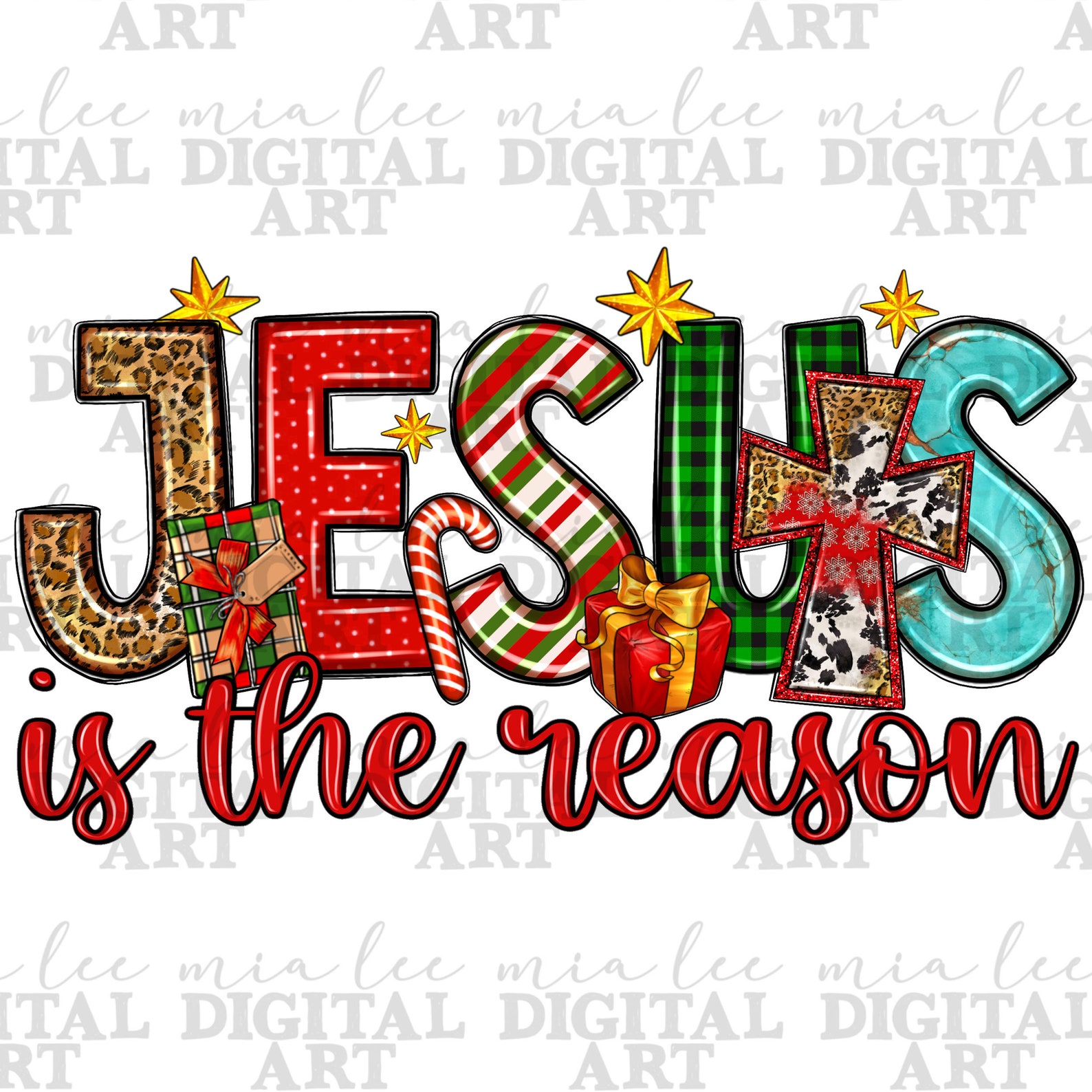 Jesus is the Reason Png Sublimation Design Download, Happy New Year Png ...