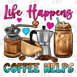 Coffee Bundle V3 Png Sublimation Design Download, Coffee Cup Png ...