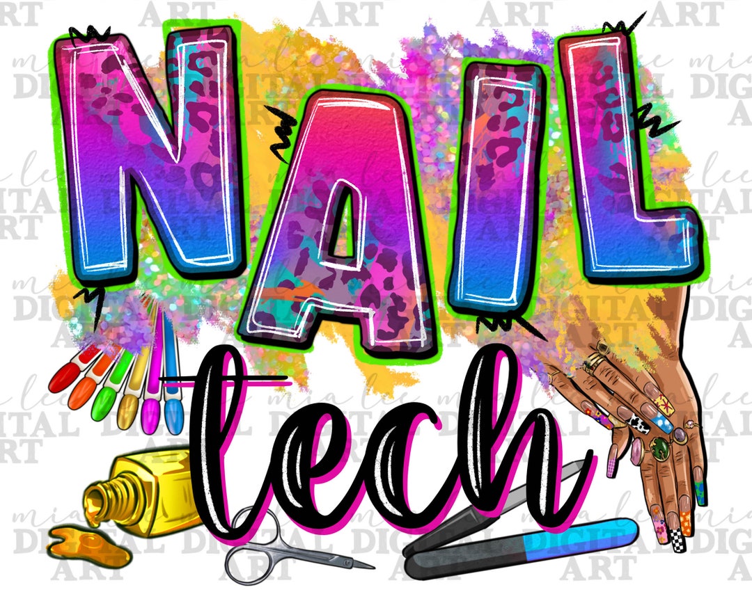 Nail Tech Png Sublimation Design Download, Nail Art Png, Nail Boss Png ...