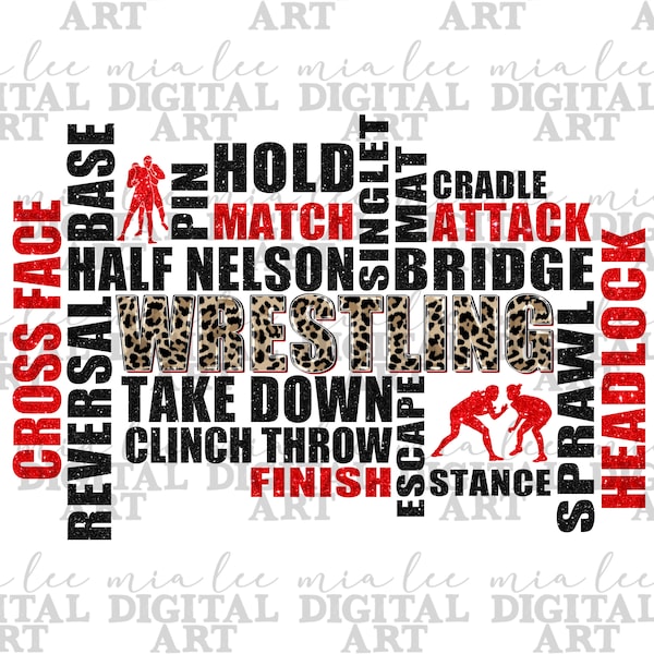 Wrestling Word Art - Etsy