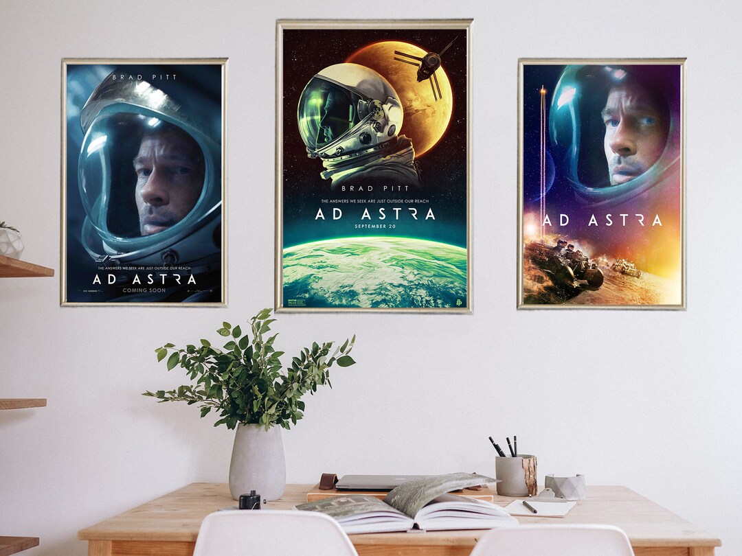 Ad Astra Movie Poster Exclusive Limited Edition Collectible Unique Room ...