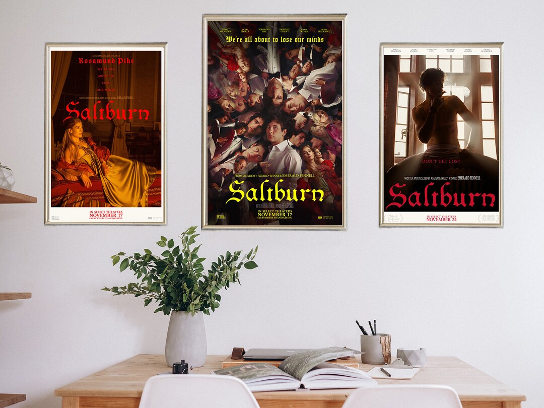 Saltburn Movie Poster Exclusive Limited Edition Collectible Unique Room ...