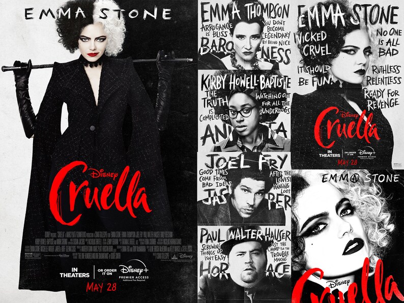 Cruella Movie Poster Exclusive Limited Edition Collectible Unique Room ...