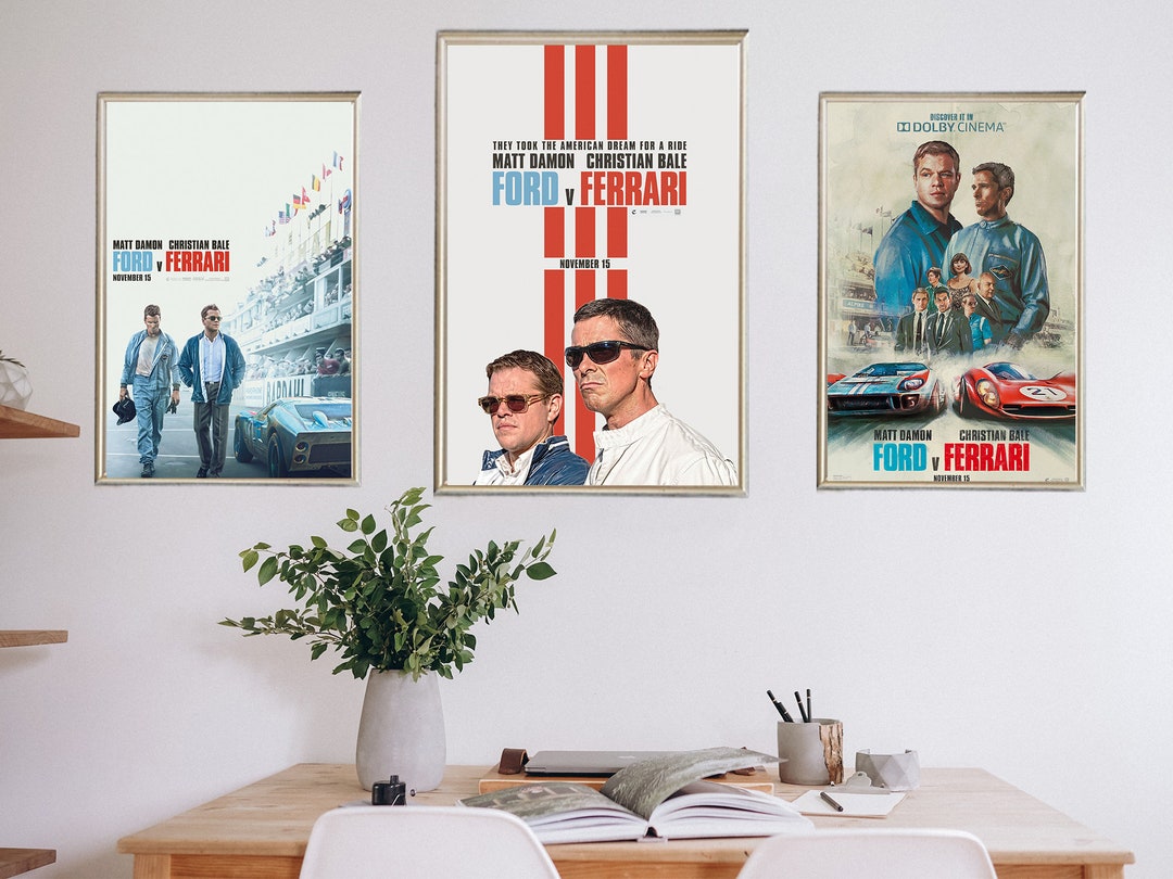 Ford V Ferrari Movie Poster Exclusive Limited Edition Collectible ...