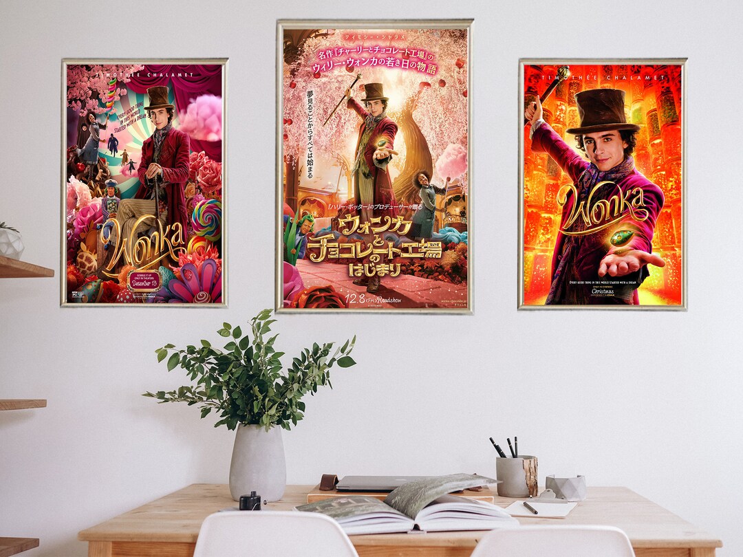 Wonka Movie Poster Exclusive Limited Edition Collectible Unique Room ...