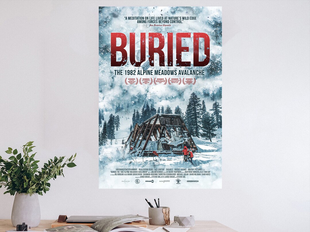 Buried the 1982 Alpine Meadows Avalanche Movie Poster Exclusive Limited ...