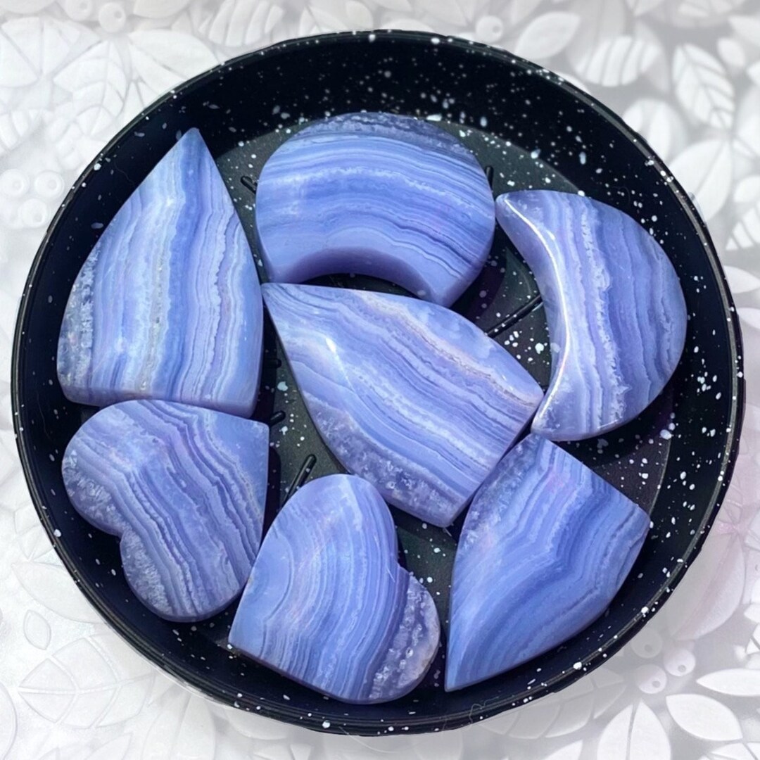 Blue Lace Agate Miniature Carvings - Etsy