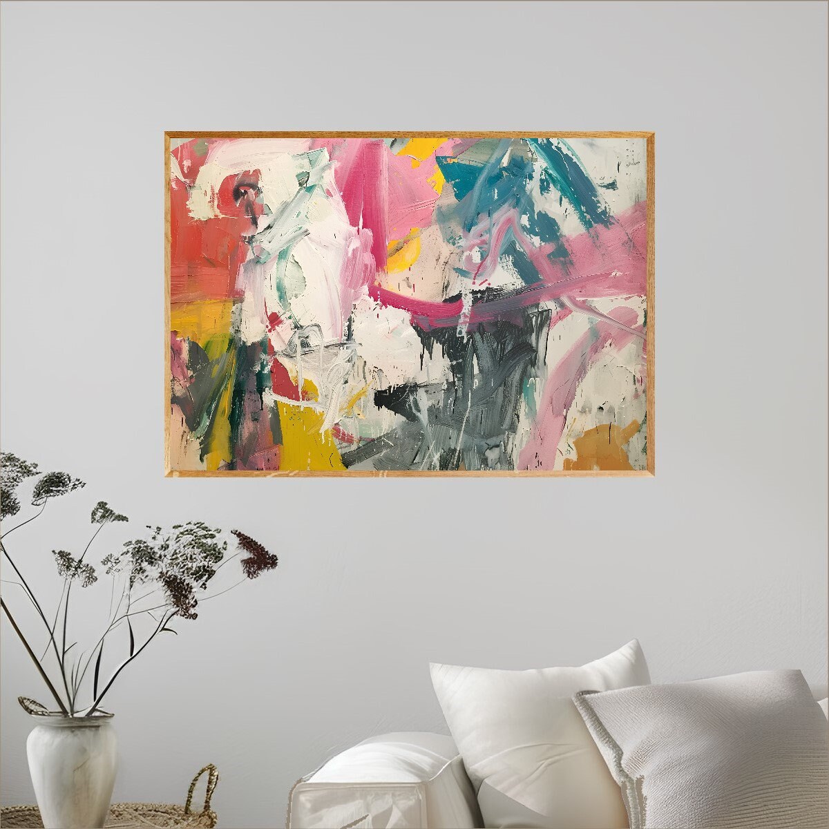 Abstract 07 Colourful Abstract Wall Print Painting Artwork Digital File ...
