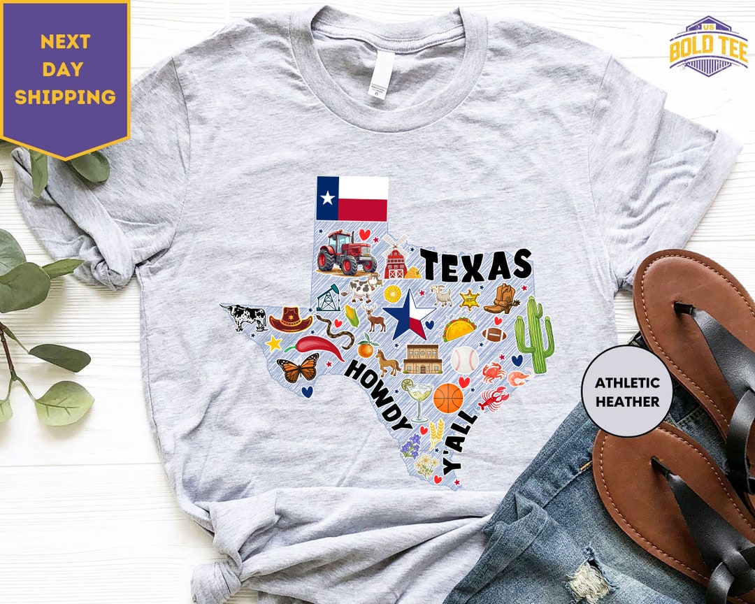 Texas Favorite Shirt, Texas State Shirt, Texas Home Shirt, Texas Map ...