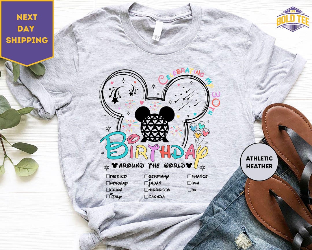 Epcot Birthday Shirt, Magic Kingdom Birthday Shirt, Epcot Theme Park T ...