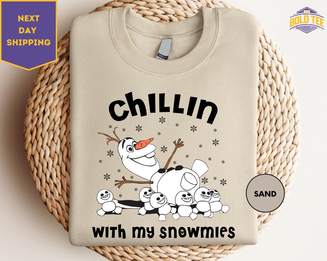 Disney Frozen Olaf Chillin With My Snowmies Portrait Sweatshirt, Elsa ...