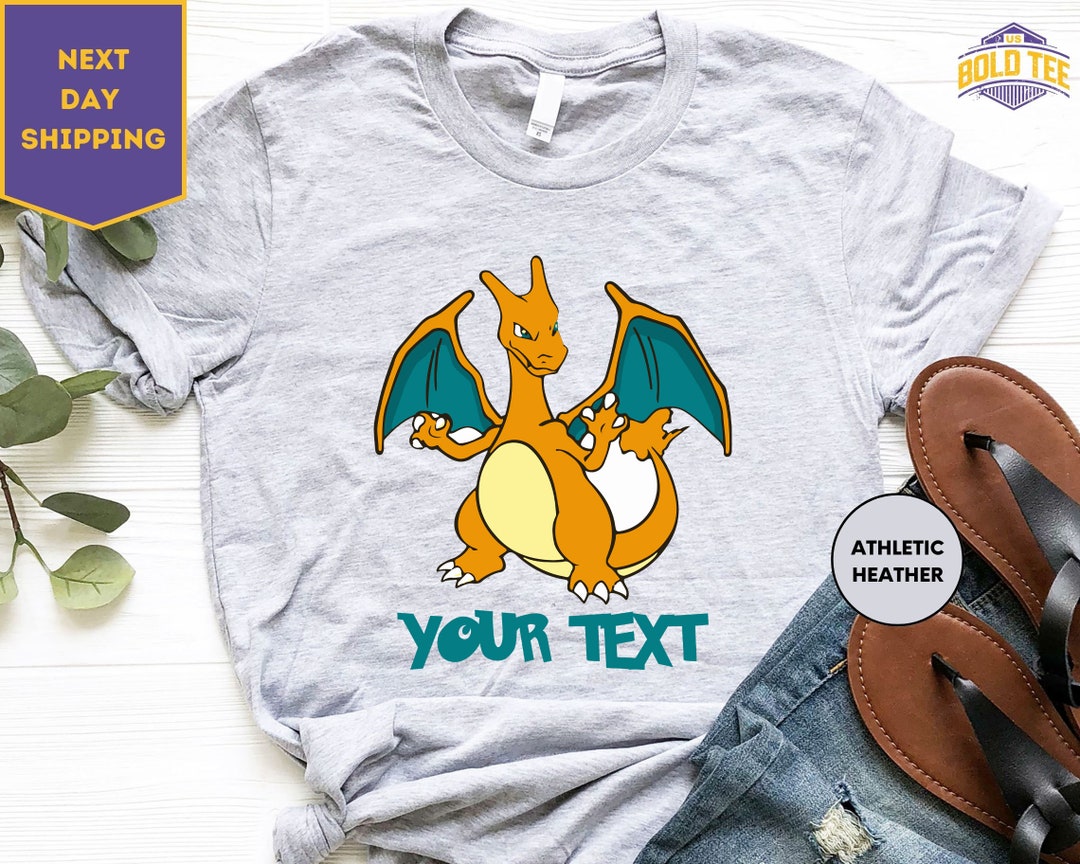 Personalized Name PKM Characters Shirt, Pikachu T-shirt, Cartoon Anime ...