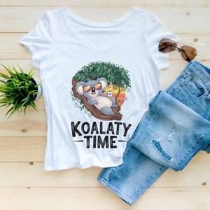 Koalaty Time PNG, Koala, Shirt Designs, Koala, Koala Shirt, Sublimation ...