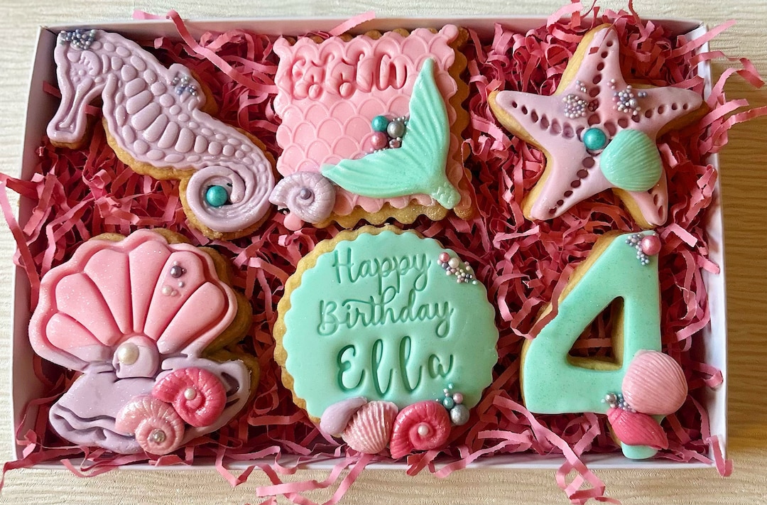 Mermaid Biscuits, Great Party Favors, - Etsy UK