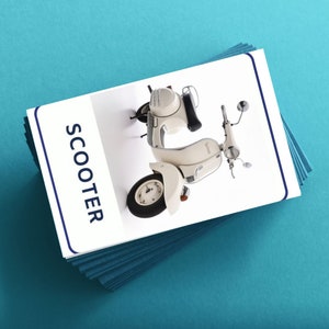 Vehicles 32 Montessori Cards, Flash Cards Nomenclature Flashcards ...