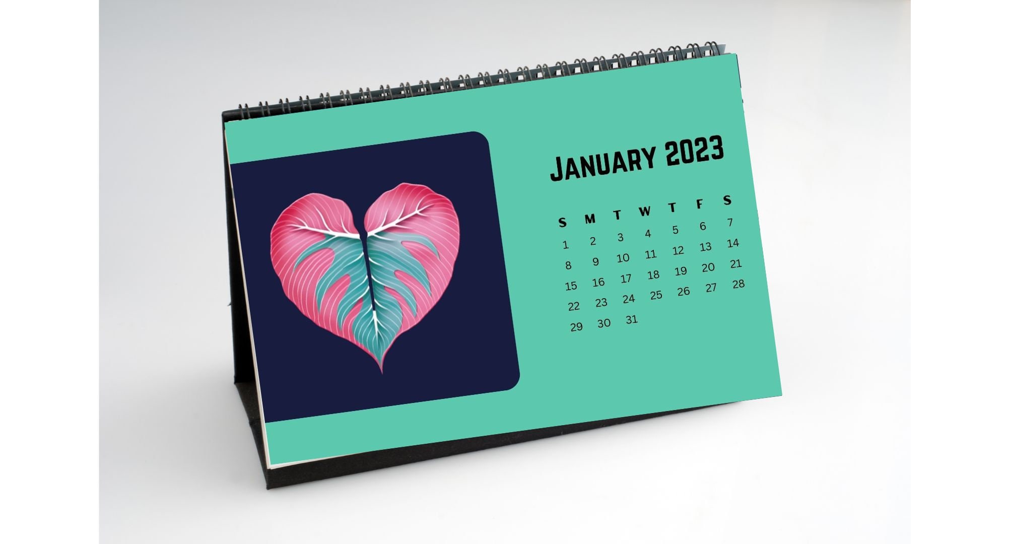 2023 Lined Printable Calendar Landscape Multicolor Floral - Etsy