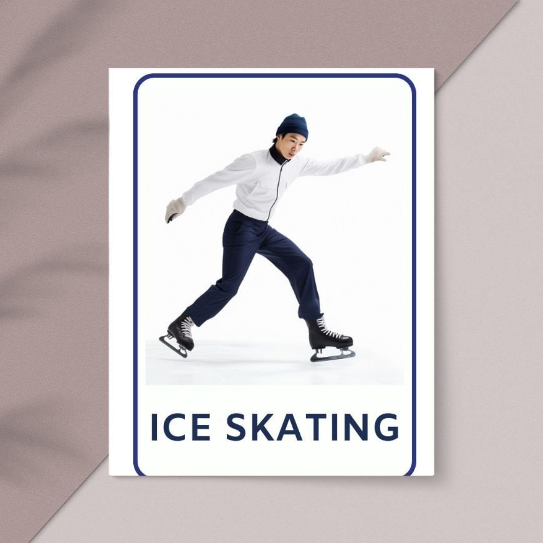 32 Sports Flashcards, Kids Printable, Nomenclature Cards, Toddler ...