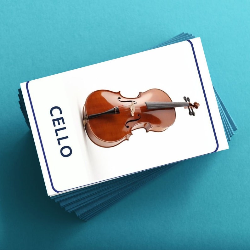 Musical Instruments 32 Editable Montessori Cards, Flash Cards ...