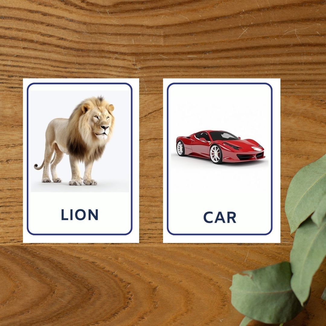 32 Living & Non Living Things Flashcards, Kids Printable, Nomenclature ...