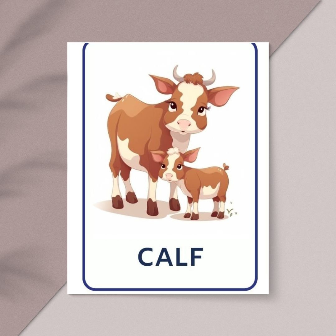 Introduce Baby Animals With 32 Printable Flash Cards, Mix and Match ...
