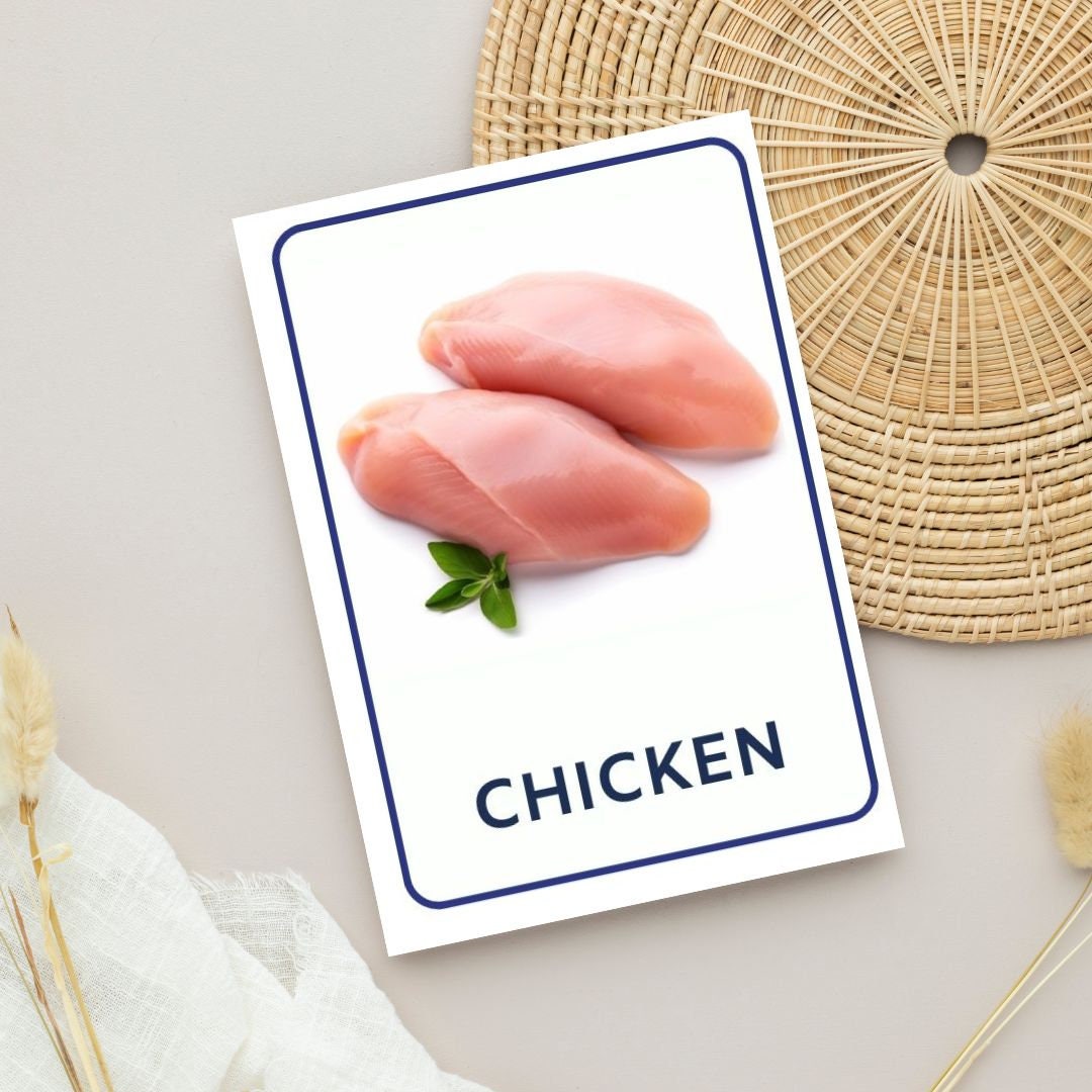 Boost Knowledge With Protein Foods, 32 Editable Montessori Cards for ...