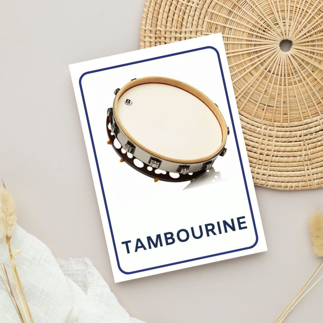 Musical Instruments 32 Editable Montessori Cards, Flash Cards ...