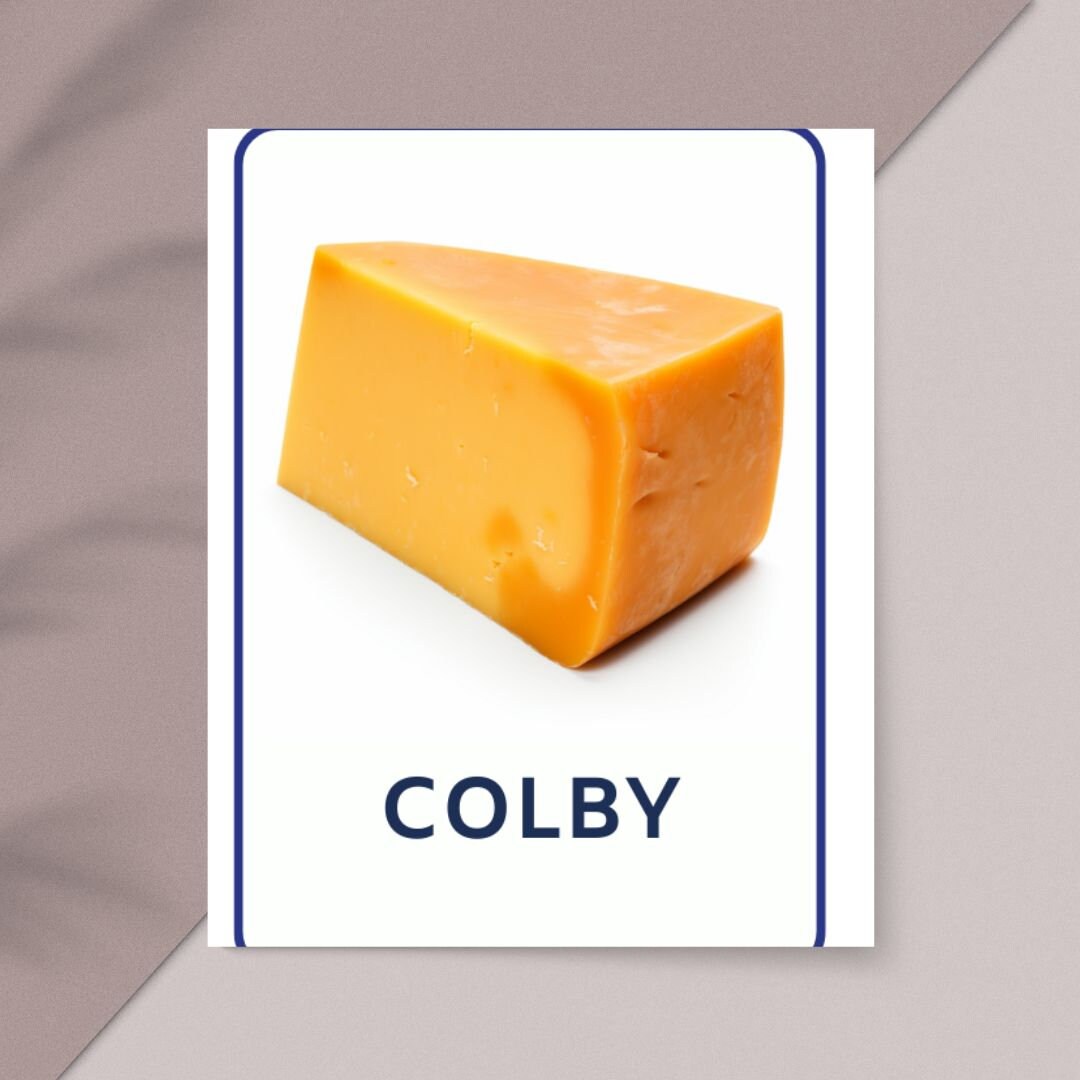 Cheese 32 Montessori Cards, Flash Cards Nomenclature Flashcards ...