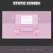 Animated Pink Pixel Art Gaming Console Stream Screens | Cute Pastel ...