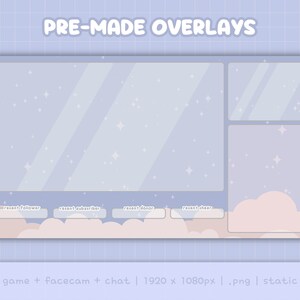 Cotton Candy Clouds Static & Animated Twitch Package / Panels Banner ...