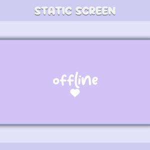 Simple Pastel Purple Static & Animated Twitch Package / Panels Stream ...